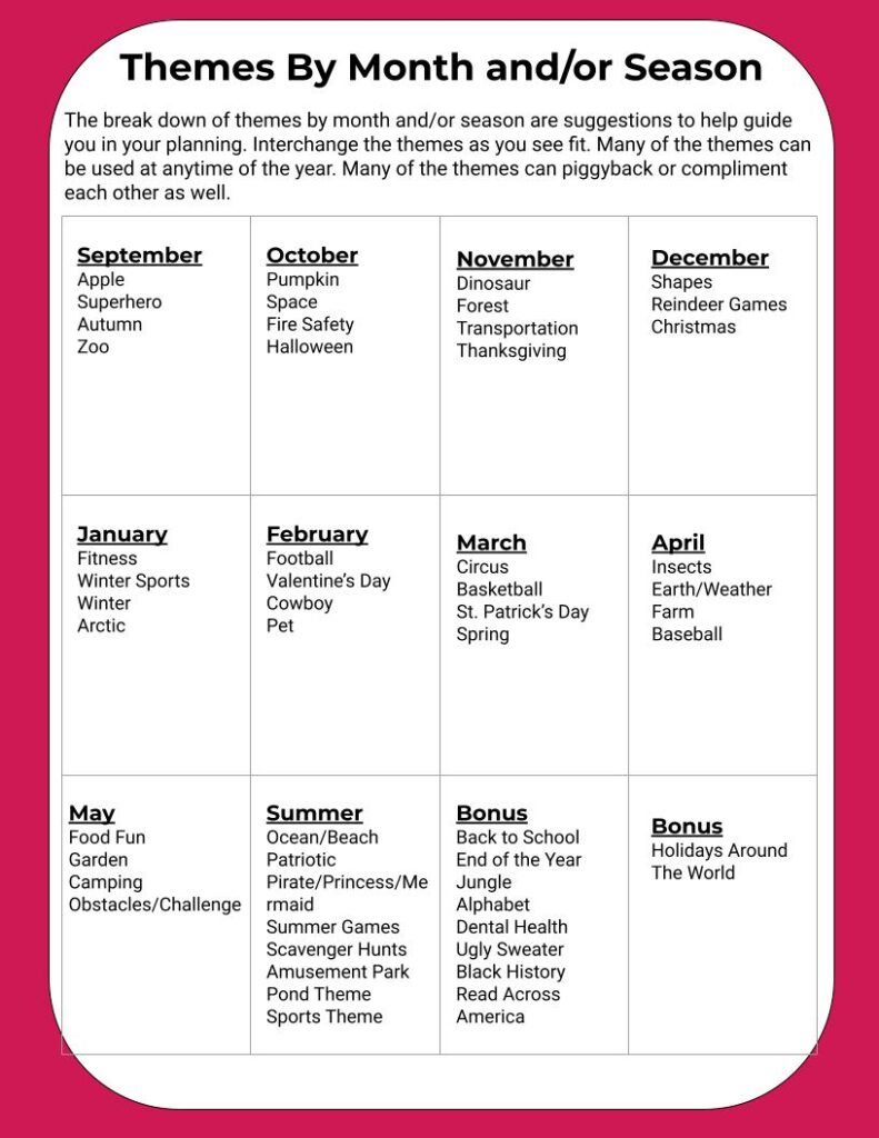 Weekly Lesson Plans - Pink Oatmeal Shop