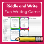 Riddle and Write Task Card Game - Pink Oatmeal Shop