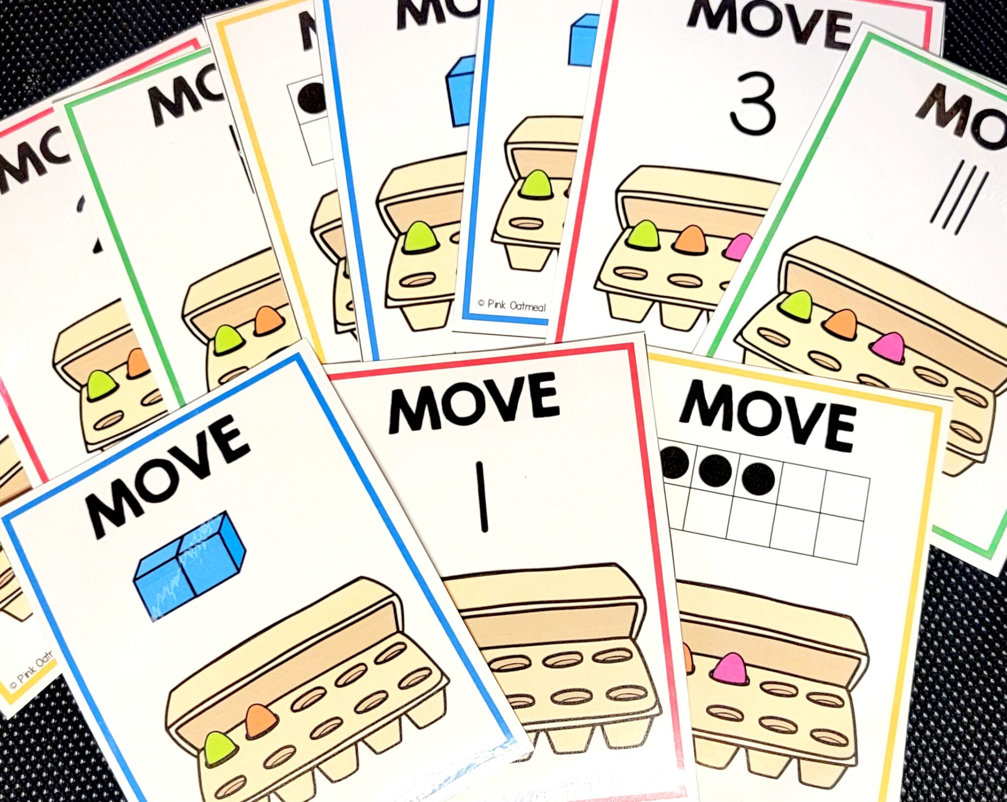 Egg and Carton Task Cards - Pink Oatmeal Shop