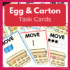 Egg and Carton Task Cards - Pink Oatmeal Shop