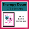 Occupational Therapy Hearts Poster and Printable - Pink Oatmeal Shop