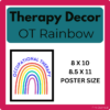 Occupational Therapy Rainbow Poster and Printable - Pink Oatmeal Shop