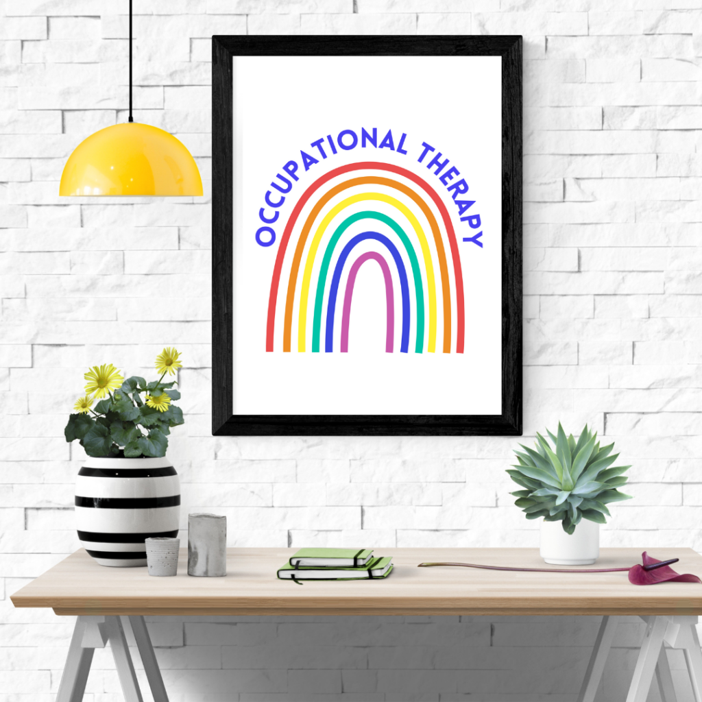 Occupational Therapy Rainbow Poster and Printable - Pink Oatmeal Shop