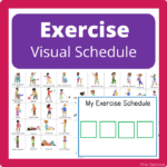 Exercise Visual Schedule - Pink Oatmeal Shop