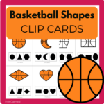 Basketball Shape Clip Cards - Pink Oatmeal Shop