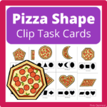 Pizza Shapes Clip Cards - Pink Oatmeal Shop