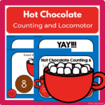 Hot Chocolate Marshmallow Counting and Locomotor Game - Pink Oatmeal Shop