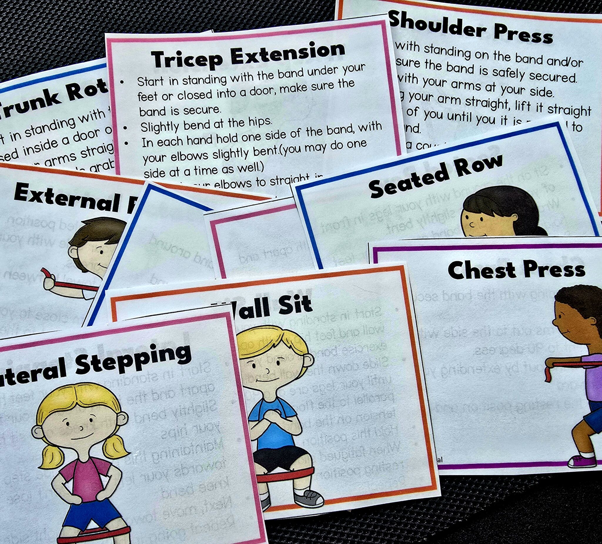 Exercise Task Card Bundle 2 - Pink Oatmeal Shop