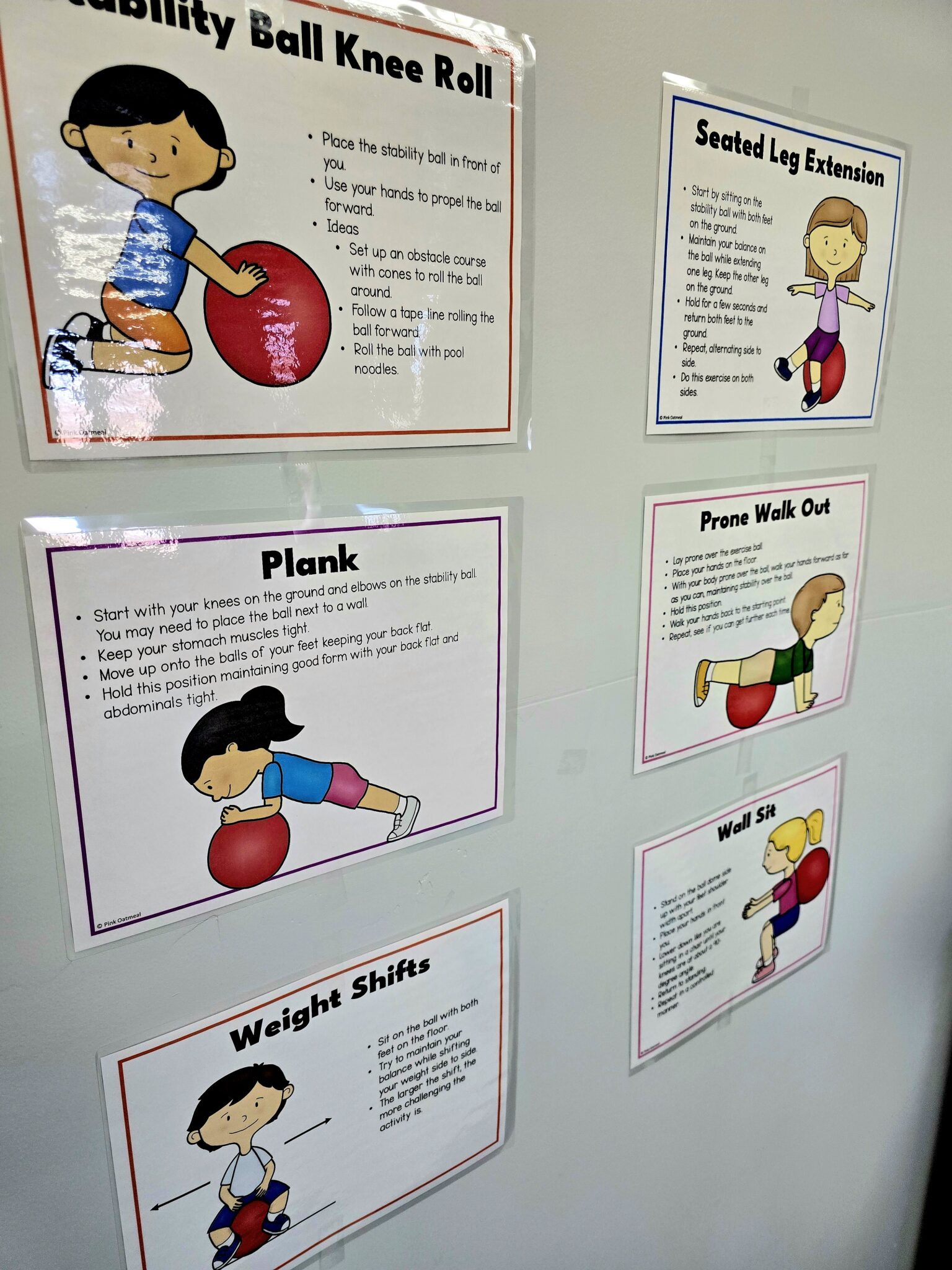 Exercise Task Card Mega Bundle - Pink Oatmeal Shop