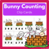Bunny Counting Clip Cards - Pink Oatmeal Shop