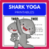 Shark Yoga Printables - Pink Oatmeal Shop