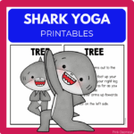 Shark Yoga Printables - Pink Oatmeal Shop