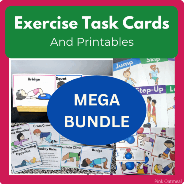 Exercise Task Card Mega Bundle - Pink Oatmeal Shop