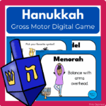 Hanukkah Gross Motor Digital Game - Pink Oatmeal Shop
