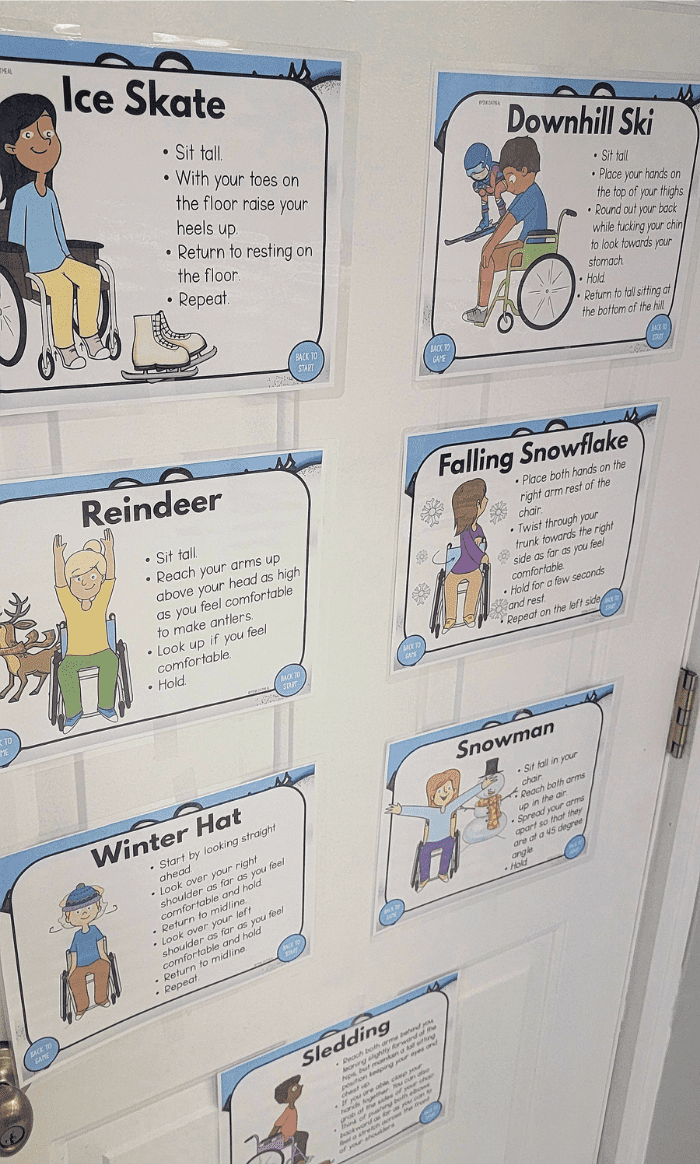 Winter Themed Wheelchair Movement Digital Game - Pink Oatmeal Shop