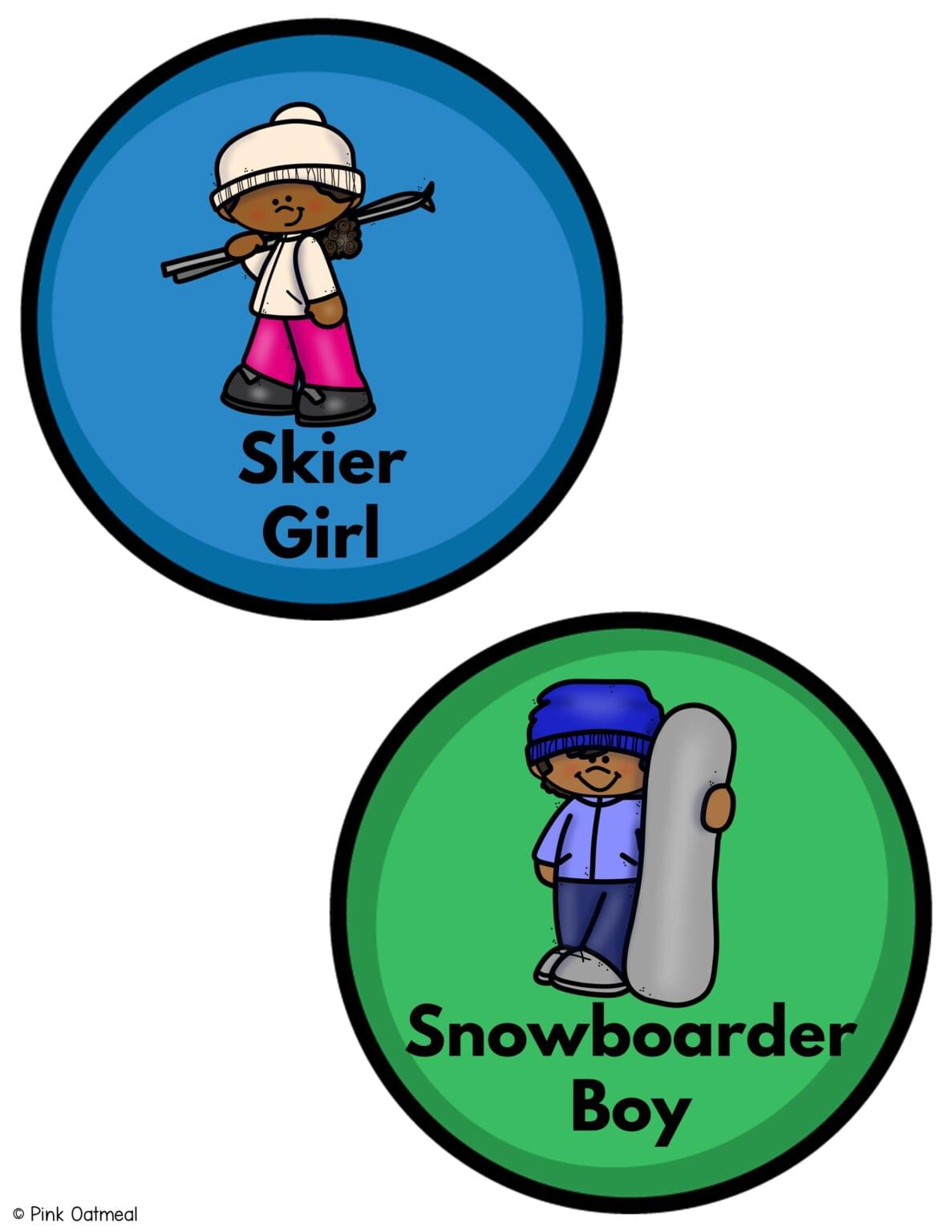 Winter Themed Scavenger Hunts - Pink Oatmeal Shop