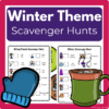 Winter Themed Scavenger Hunts - Pink Oatmeal Shop