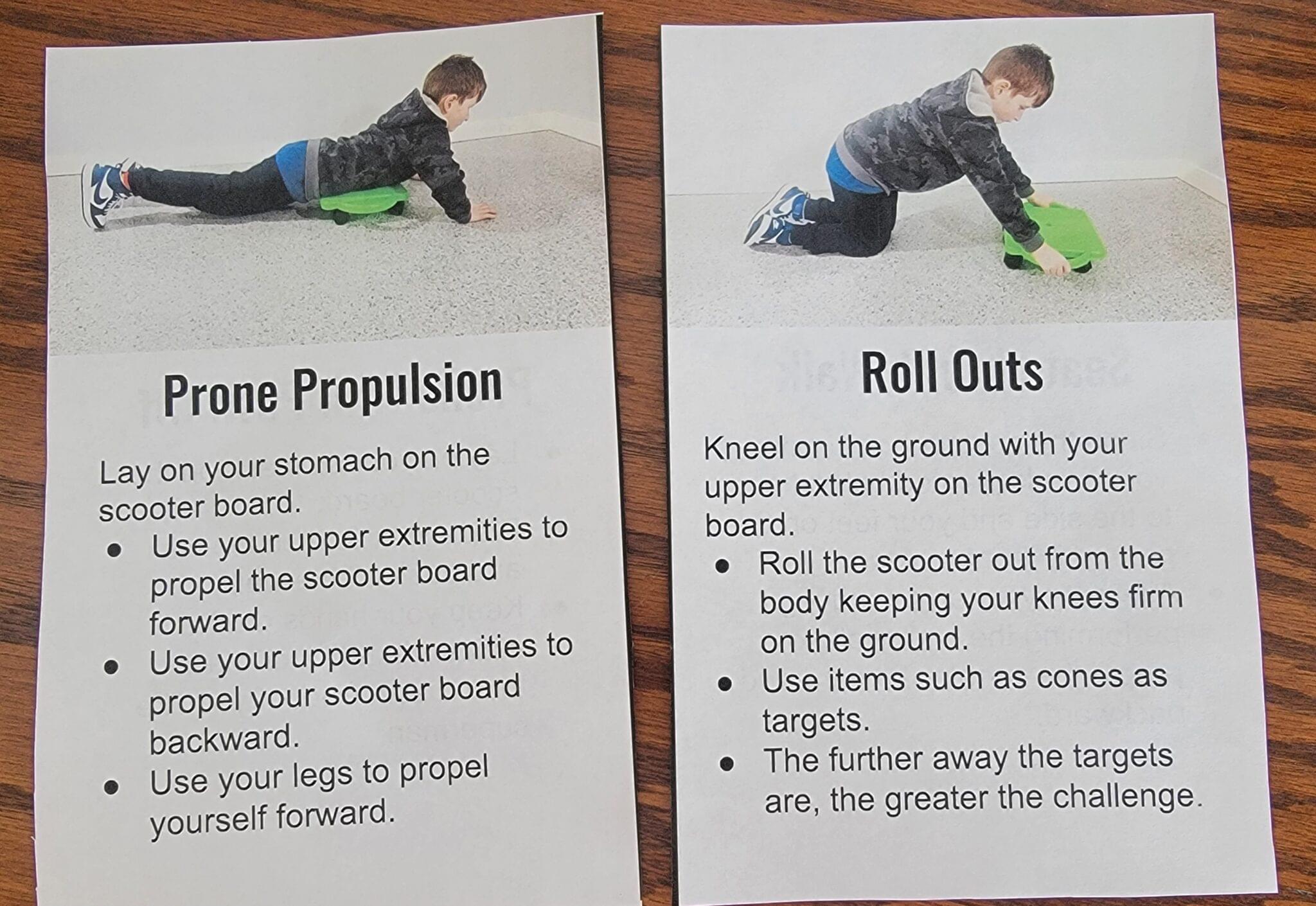 Scooter Board Task Cards - Editable - Pink Oatmeal Shop